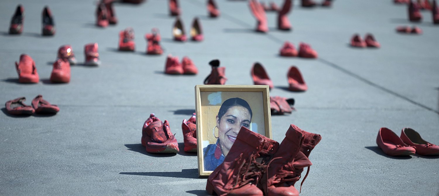Women in Mexico City Rallied Against Femicide With Hundreds of Red Shoes
