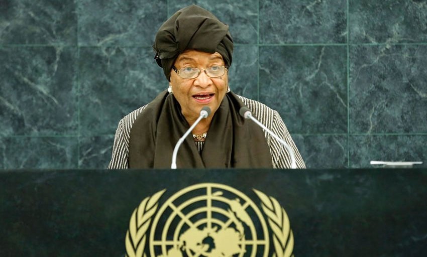 Seven times Liberian President Ellen Johnson Sirleaf came first